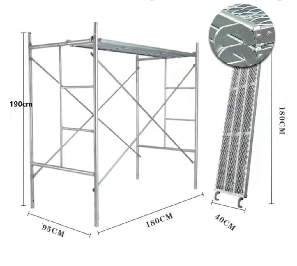 Heavy Duty Scaffolding H Frame Cross Brace Joint Pin Platform – ushopnz