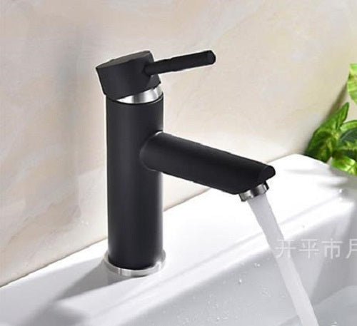 Basin Mixer Tapware Column Vanity Tap Matt Black – ushopnz